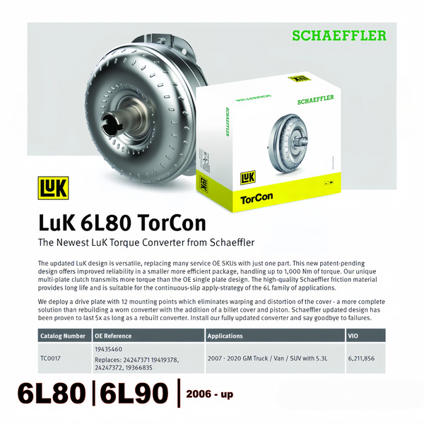 6L80 6L90 Transmission Torque Converter NEW Updated Design NO CORE CHA ...